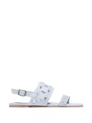 Bernardo Orla Cut-out Flat Sandals - Blue