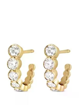 Sophie Bille Brahe Petite Boucle Diamond Earrings - Gold
