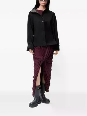 Loewe Hooded Button-fastening Jacket - Black