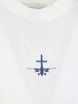 ALBERTO BRESCI Embroidered Cotton T-shirt