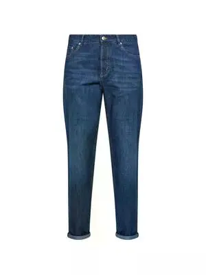 Brunello Cucinelli Solomeo Crest Five-pocket Jeans
