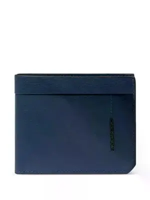 PIQUADRO Removable Document-holder Leather Wallet - Blue