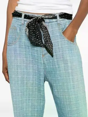 Ermanno Scervino Check-pattern Wide-leg Jeans