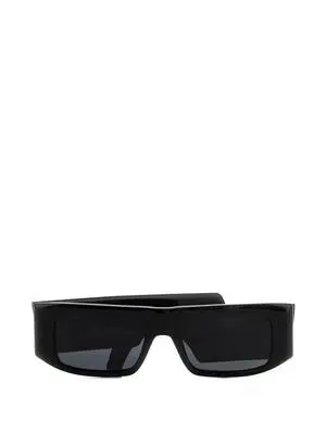 Valentino Garavani Vlogo Signature Rectangle-frame Sunglasses - Black
