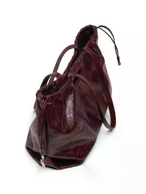 Maje M Leather Tote Bag - Red