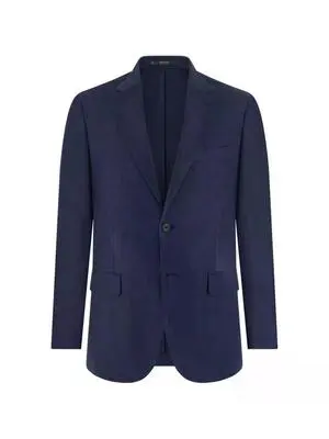 Boggi Milano Micro Textured Jacket In Pure Linen