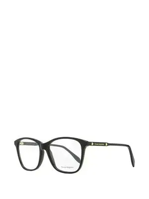 Alexander McQueen Square Frame Eyeglasses - Black