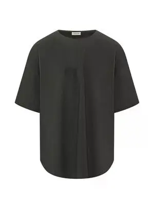 Fear Of God Relaxed-fit Pleated T-shirt - Grey