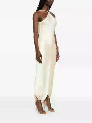 BLESS Fringed Halterneck Dress