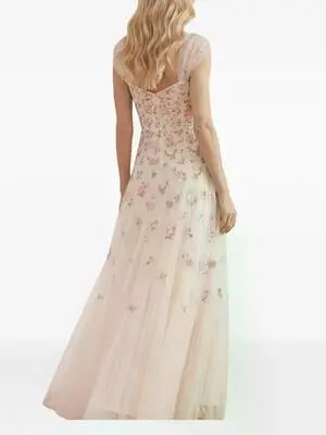 NEEDLE & THREAD Mayflower Ditsy Embroidered Gown