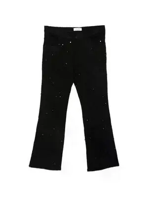 ERNEST W. BAKER Sequin-embellished Bouclé-knit Trousers - Black