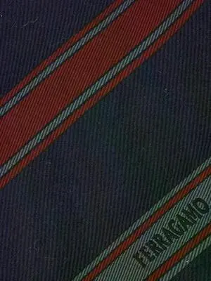 FERRAGAMO Jacquard Striped-pattern Neck Tie