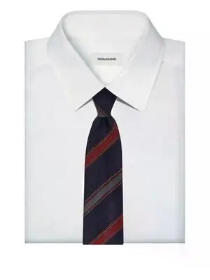 FERRAGAMO Jacquard Striped-pattern Neck Tie