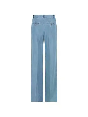KILTIE Andrea Pressed-crease Trousers - Blue
