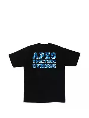 A BATHING APE Abc Camo College T-shirt - Black
