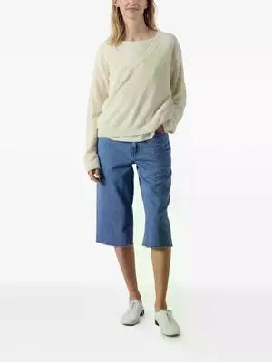 American Vintage Diamond-knit V-neck Sweater