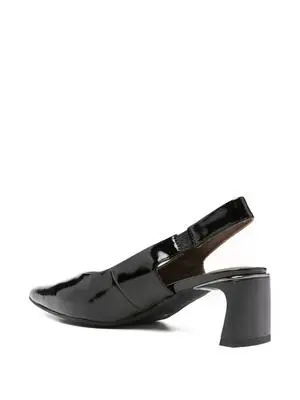 SERGIO MORETTI FIRENZE Patent-finish Slingback Pumps