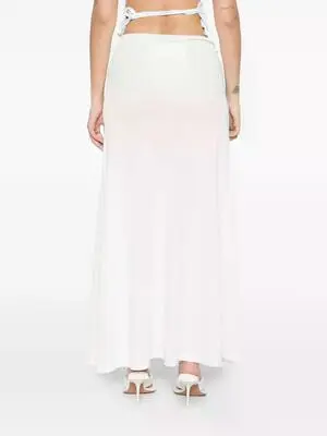 Christopher Esber Occhio Crystal-embellished Skirt - White