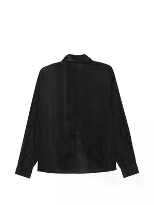 WON HUNDRED Maza Striped Shirt - Black