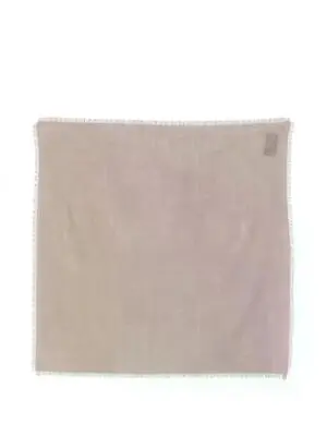 RIER Frayed-edge Wool Scarf - Neutrals