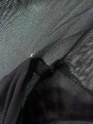 Saint Laurent Draped Mesh Dress