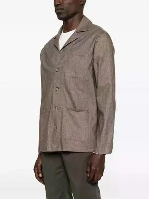 VELA SHOP Patch-pocket Long-sleeve Shirt
