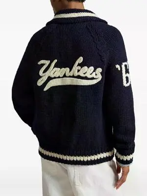 Polo Ralph Lauren Logo-patch Chunky-knit Cardigan