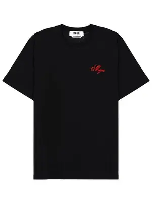 MSGM T-shirt Con Logo - Black