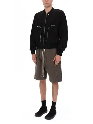 Rick Owens Bauhaus Flight Jacket - Black
