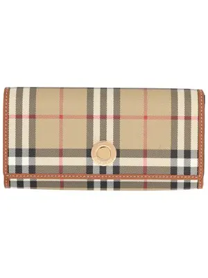 Burberry Portafoglio "continental Check - Beige