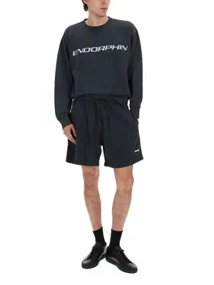 MSGM Logo Shorts - Charcoal