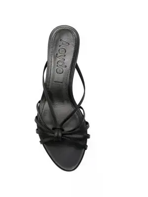 AeydĒ Knotted-strap Leather Sandals - Black