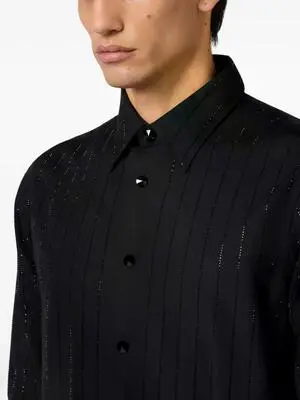 Philipp Plein Stripes Stones Shirt