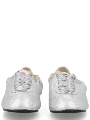 Repetto Tennis Silk Sneaker - Silver