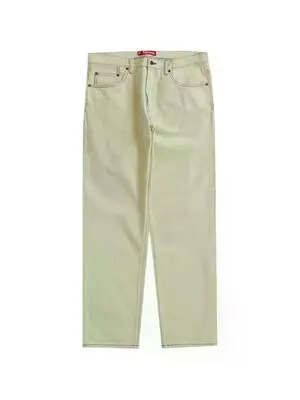 Supreme Bleached Straight-leg Jeans