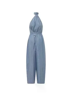 Andamane Striped Jumpsuit - Blue