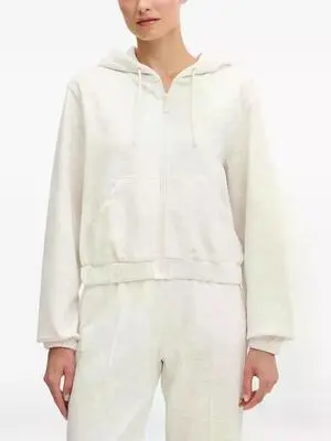 Guess Zip-up Hoodie With Drawstring Hood