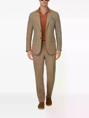 Boggi Milano Single-breasted Linen Suit - Neutrals