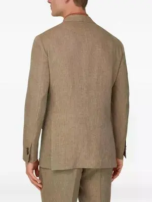 Boggi Milano Single-breasted Linen Suit - Neutrals