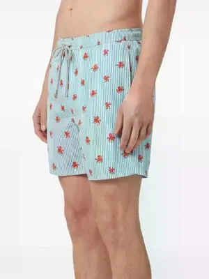 MC2 SAINT BARTH Octopus-print Swim Shorts - Blue