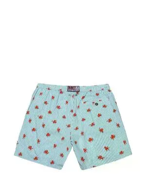 MC2 SAINT BARTH Octopus-print Swim Shorts - Blue