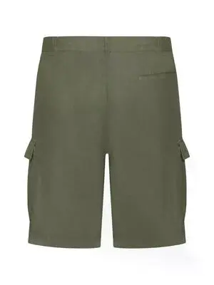 120% Lino Linen Cargo Shorts - Green