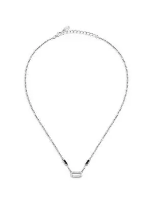 Karl Lagerfeld Chain-link Pendant Necklace - Silver