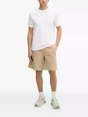 Guess Monogram Drawstring Shorts