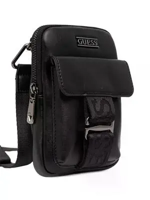 Guess Logo-plaque Flap-pocket Messenger Bag