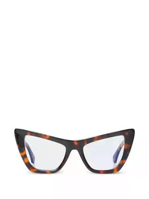 Off-White Cat-eye Glasses - Brown