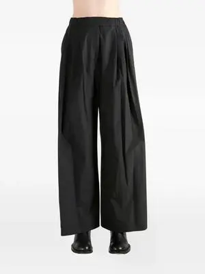AMOMENTO Pleated Wide-leg Trousers