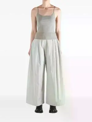 AMOMENTO Pleated Wide-leg Trousers