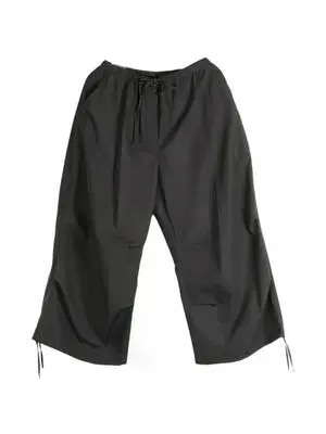 AMOMENTO Drawstring Capri Trousers