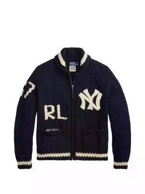 Polo Ralph Lauren Logo-patch Chunky-knit Cardigan